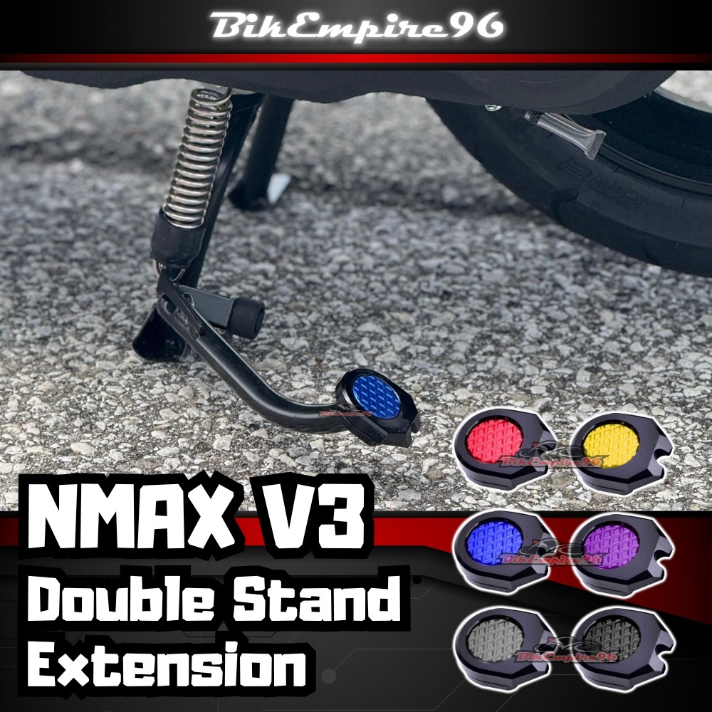 NMAX 155 V3 2025 Double Stand Extension Center Stand Kick Enlarger CNC ...