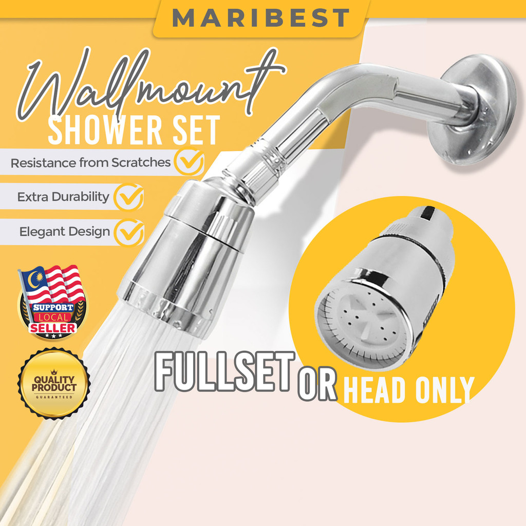 Elegant Wall Mounted Shower Full Set Shower Head Only Modern Italy Home ...