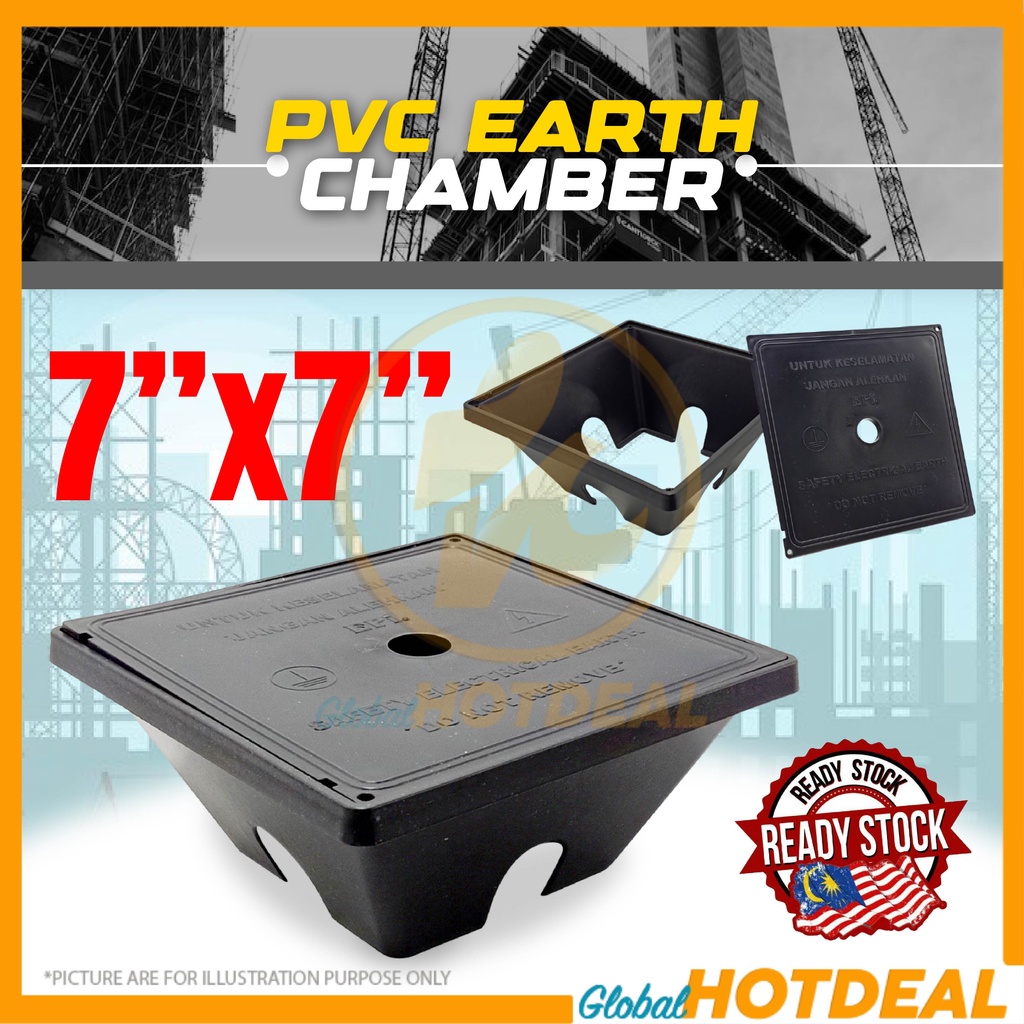 7" x 7 " PVC Earth Chamber With Cover PVC Link PVC Earth Chamber ...
