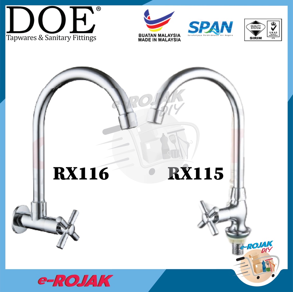 DOE RX115 / RX116(RP) Water Tap Kitchen Faucet Sink Tap Basic Series ...