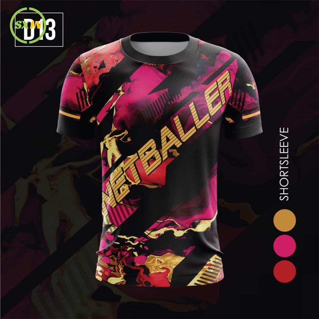 【NEW 2024】Higher quality Jersey Baju t shirt lelaki Vintage Red Netball ...