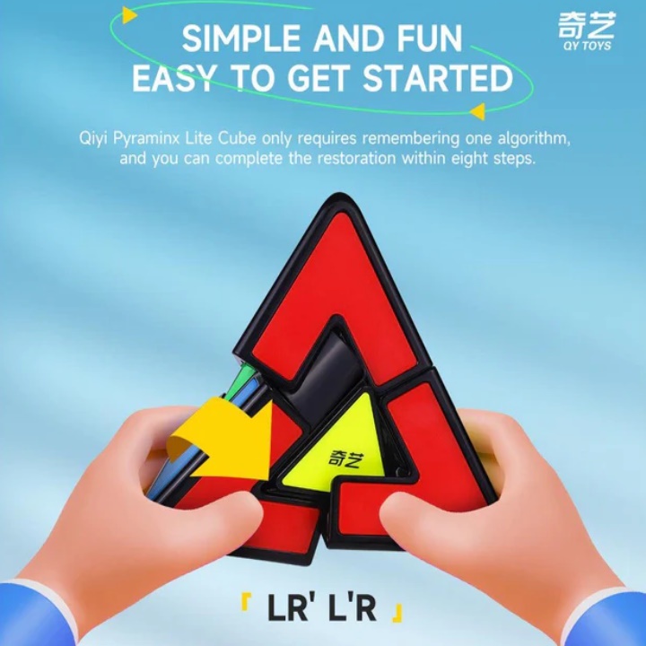 Qiyi Pyraminx 2x2 Strange Shape Pyramid Duo Magic Cube Brain Teaser ...