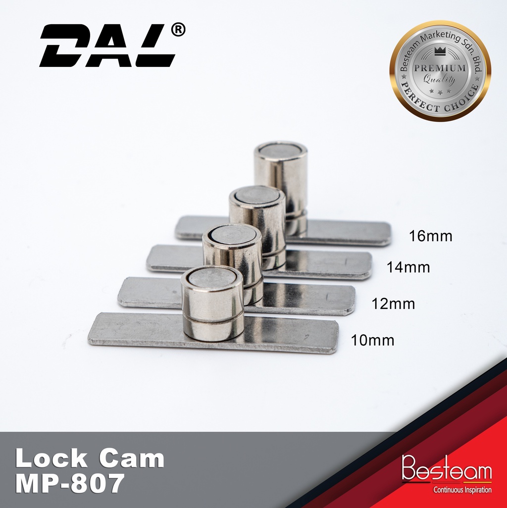 DAL MP-807 Lock Cam : 10mm / 12mm / 14mm / 16mm | Shopee Malaysia