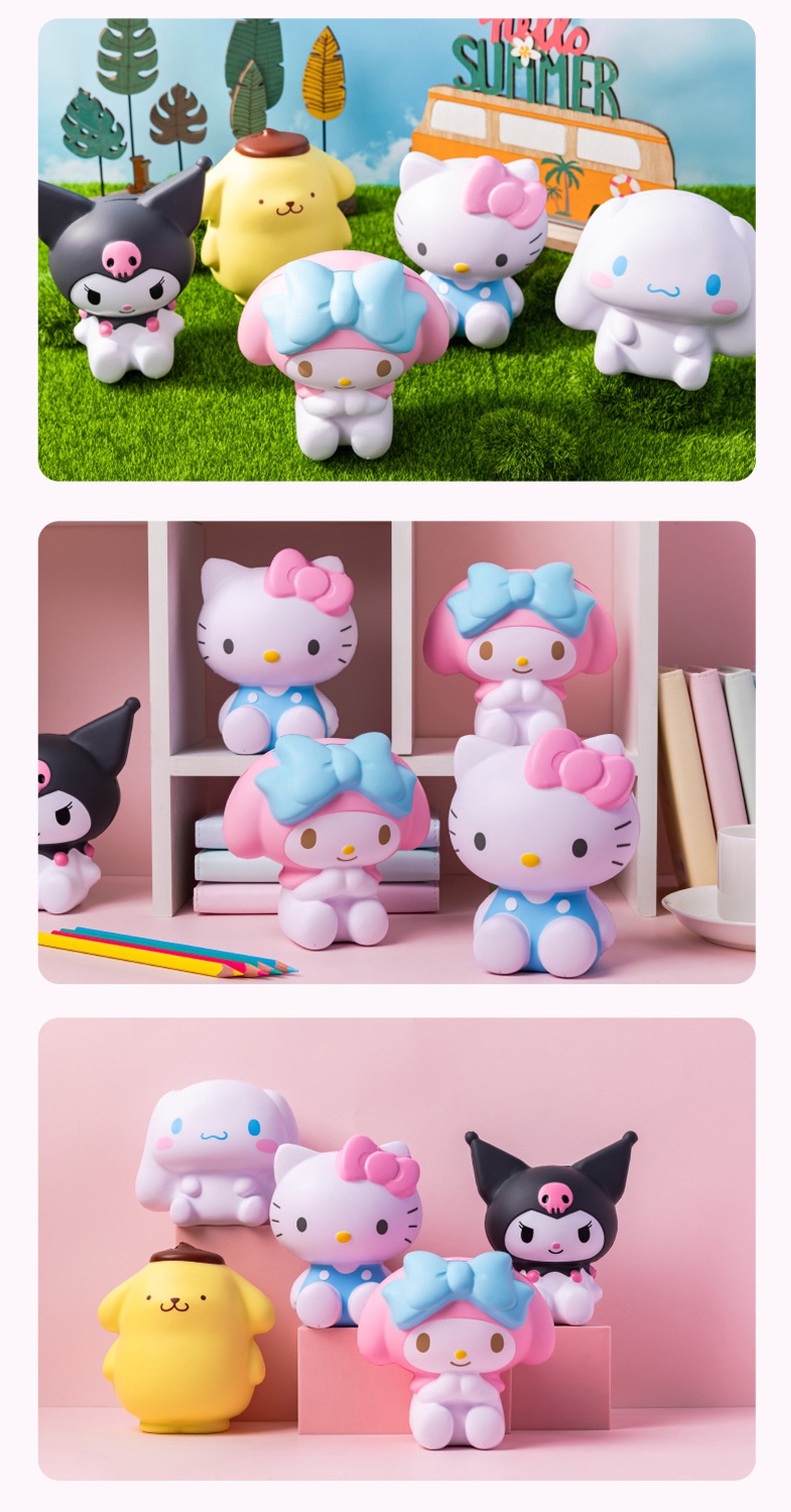 Hello Kitty Sanrio Squishy Kawaii Anime Kuromi Cinnamoroll Slow Rising ...