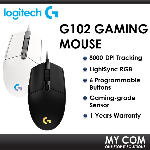 Logitech G102 Lightsync Gaming Mouse With Customizable Rgb Lighting 6