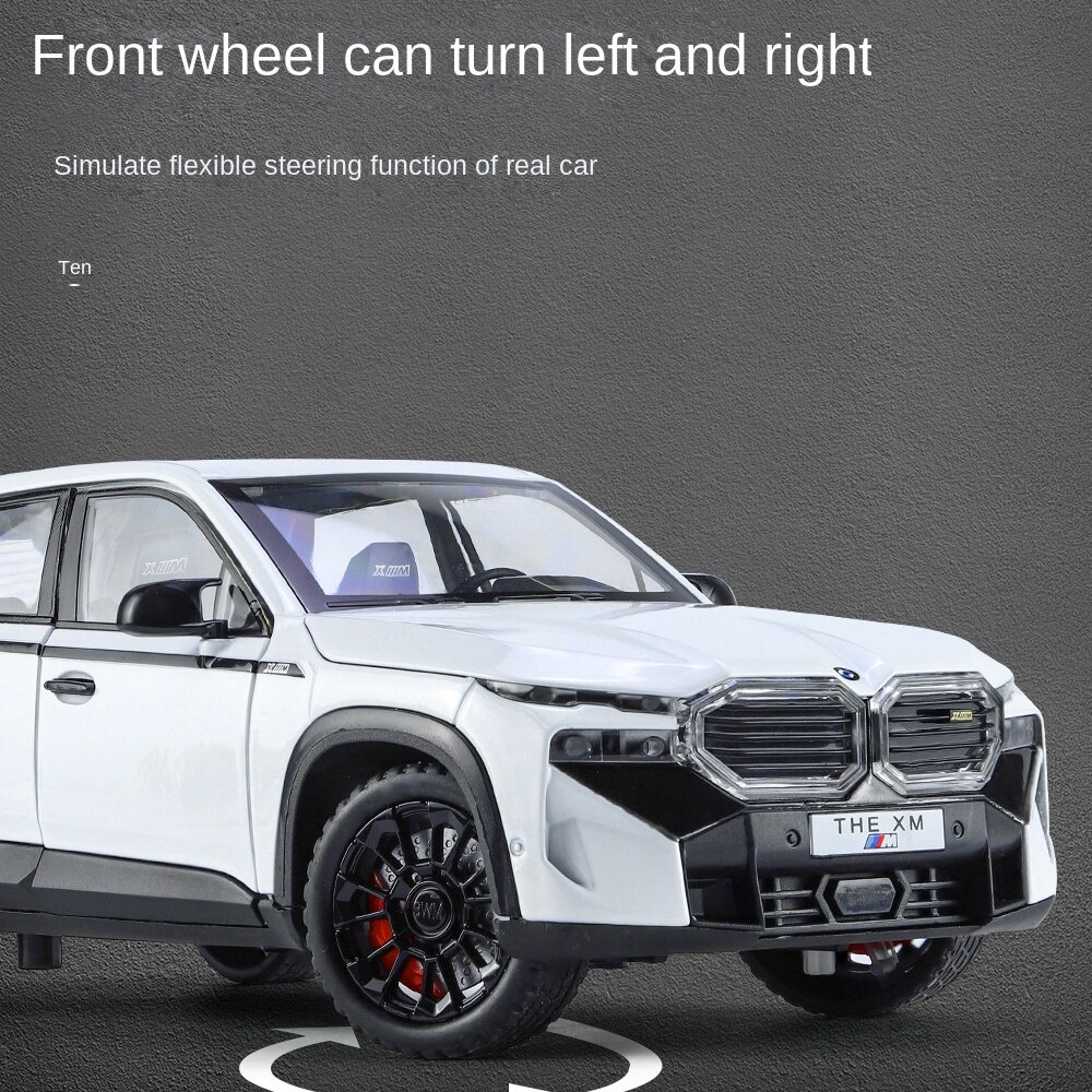 1:24 BMW XM Alloy Car Model Light & Sound Effect Diecast Car Toys for ...
