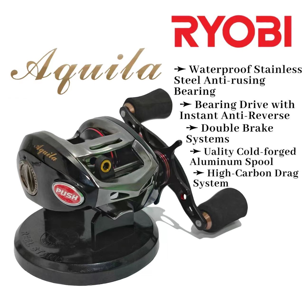 RYOBI AQUILA BAITCASTING(BC) FISHING REEL | Shopee Malaysia