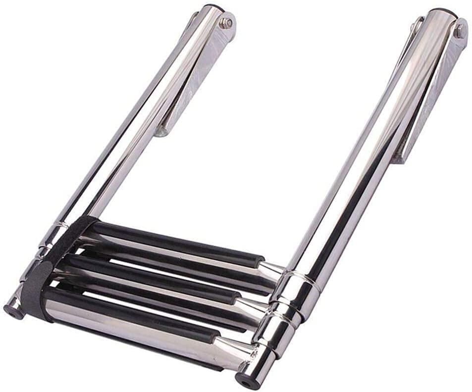 2 Step/3 Step Marine Ladder Telescopic Stainless Folding Telescopic ...