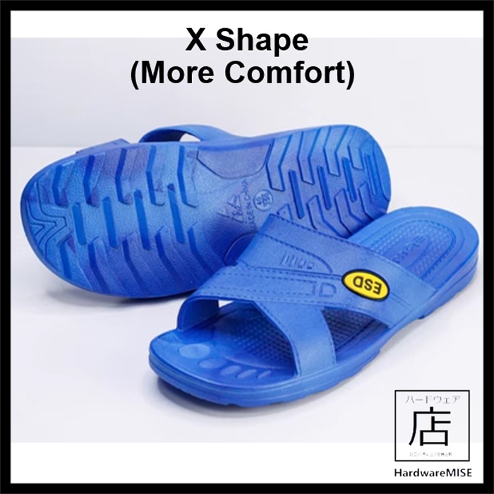 ESD Slipper Anti Static Slippers For ESD Clean Room Black Blue Chappals ...