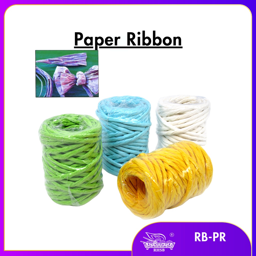 LEBAR: 10.5CM RAFFIA PAPER RIBBON / PAPER RIBBON / PAPER REBEN / KERTAS ...