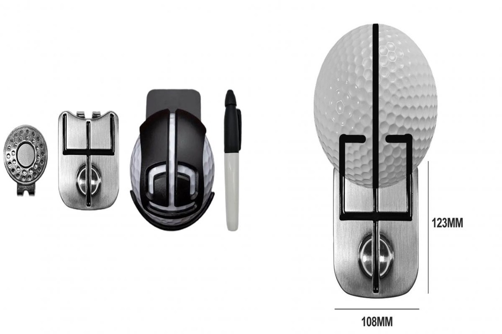 ARE Putting Green Precision Tool Golf Ball Marker Portable Golf Putter ...