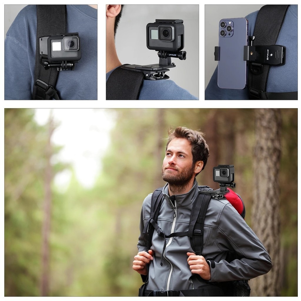 PULUZ 360 Degree Backpack Clip for GoPro/Action Camera | Shopee Malaysia
