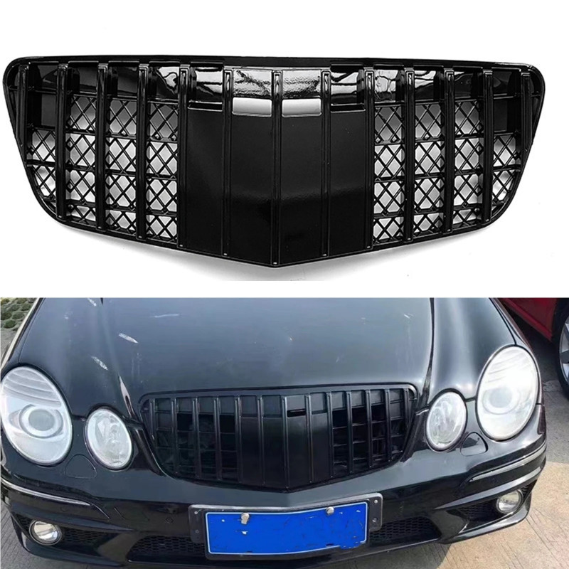 For Mercedes Benz W211 E Class 2007 2008 2009 Chrome/Black Car Upper ...
