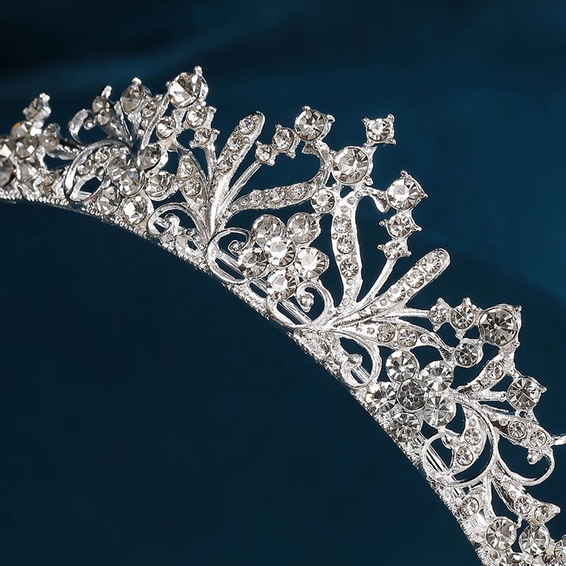 Silver plated Tiara Crown for Kids Girls Princess Headwear Birthday ...