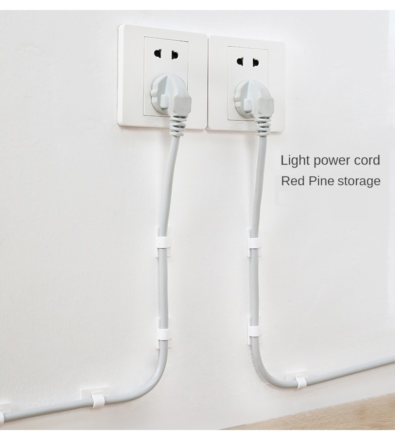 20 Pcs Wire Holder Wire Cable Clips Desktop Organizing Wall Adhesive ...