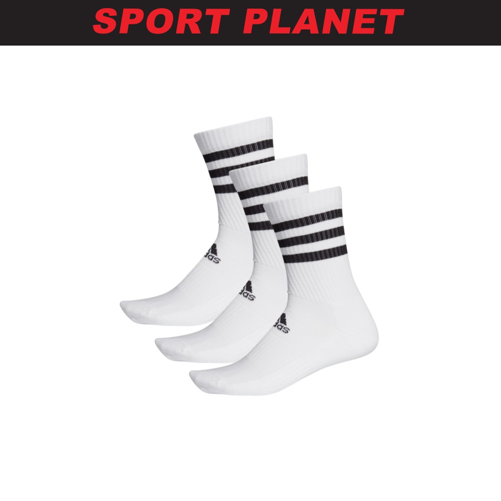adidas Unisex 3-Stripes Classics Cushioned Sock Accessories 3 Pair ...