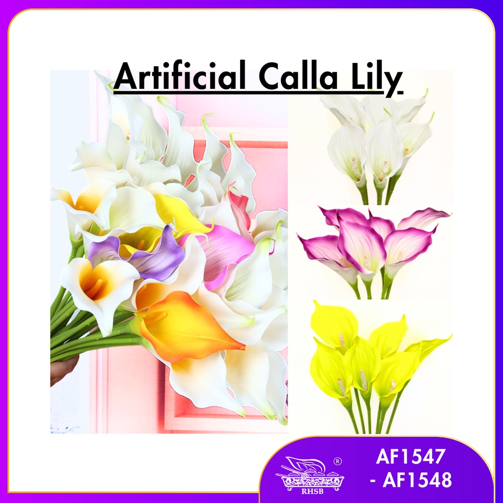 1PC ARTIFICIAL CALLA LILY / BUNGA LILY / BUNGA HIASAN / ARTIFICIAL ...