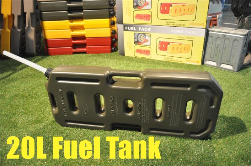 20L Litre Petrol Jerry Cans Plastic Motorcycle Gasoline Fuel Tank Mount ...