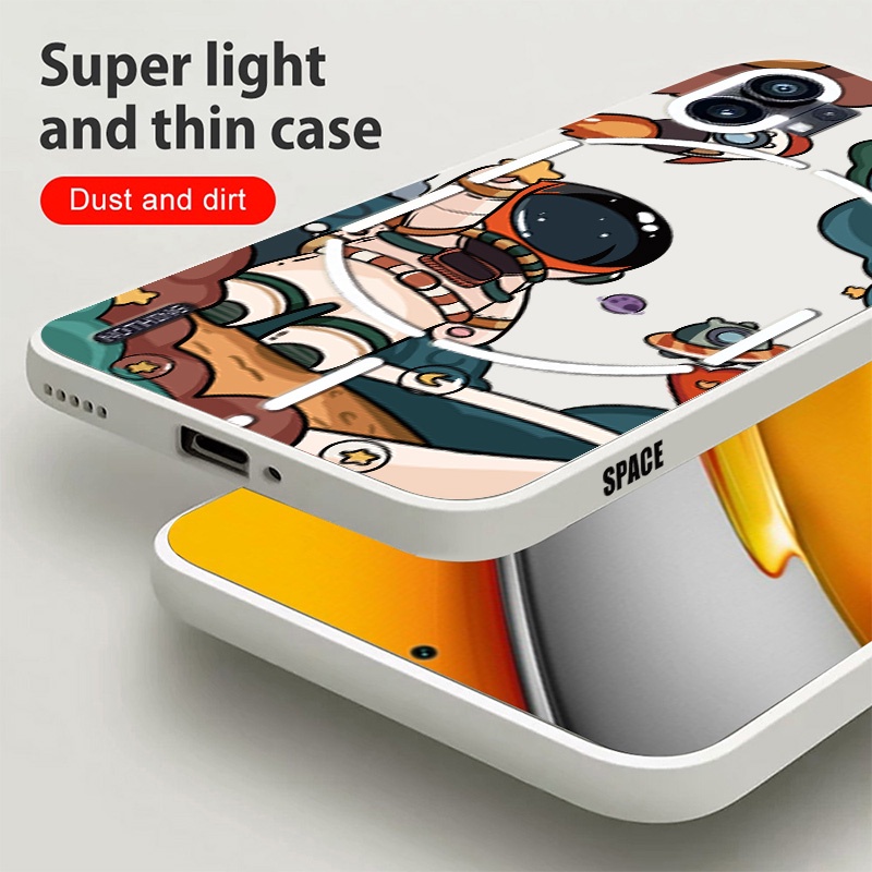 Nothing Phone 1 Case Astronauts Original Liquid Silicone Straight Edge ...