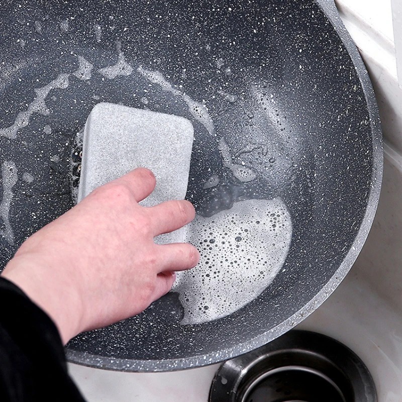 Double-sided Cleaning Sponges Wipe / Kitchen Dishwashing Scouring Pads ...