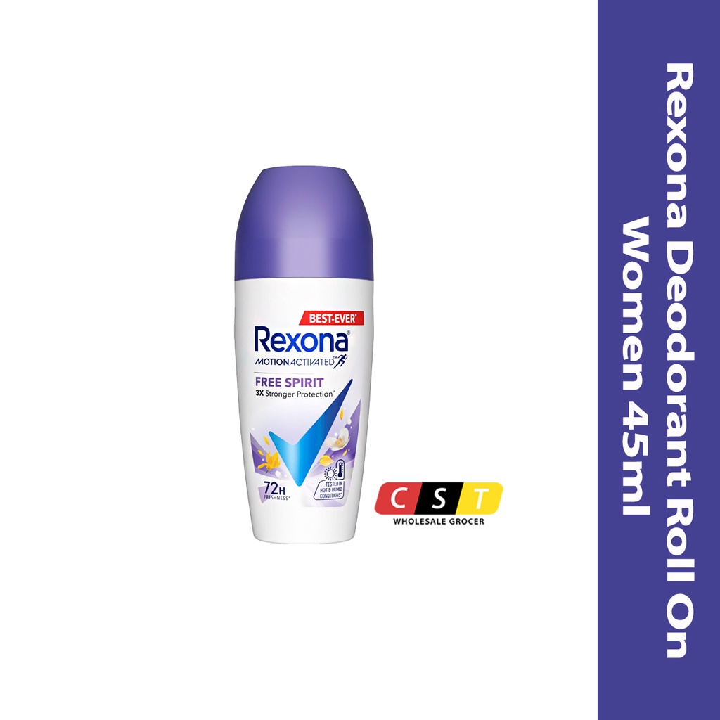 Rexona Deodorant Roll On Women Free Spirit 45ML | Shopee Malaysia