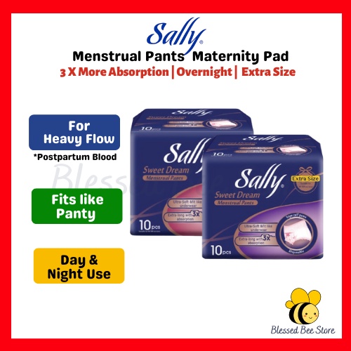 Sally Menstrual Pants Sally Disposable Maternity Pads Overnight Panties ...