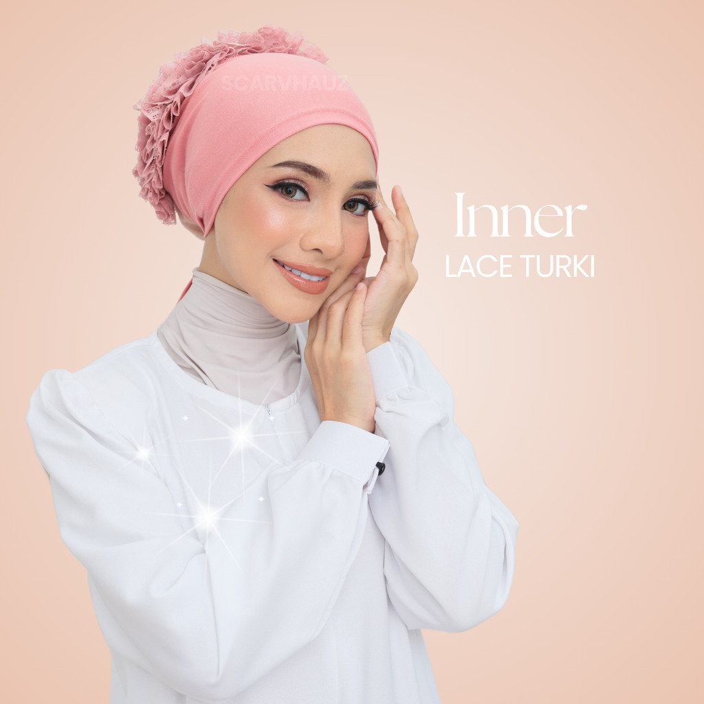 SCARVHAUZ Inner Lace Turki | Scarf Anak Tudung Sanggul Bertali Skaf ...