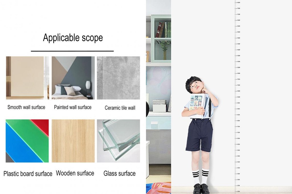 NTA Pvc Height Measurement Decal Adjustable Height Measurement Sticker ...