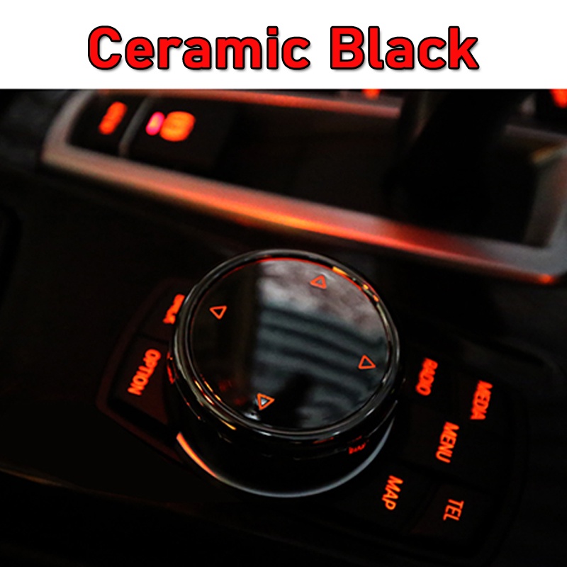 Crystal/Ceramic Car Multimedia Buttons Knob Cover for BMW E60 E61 E87 ...