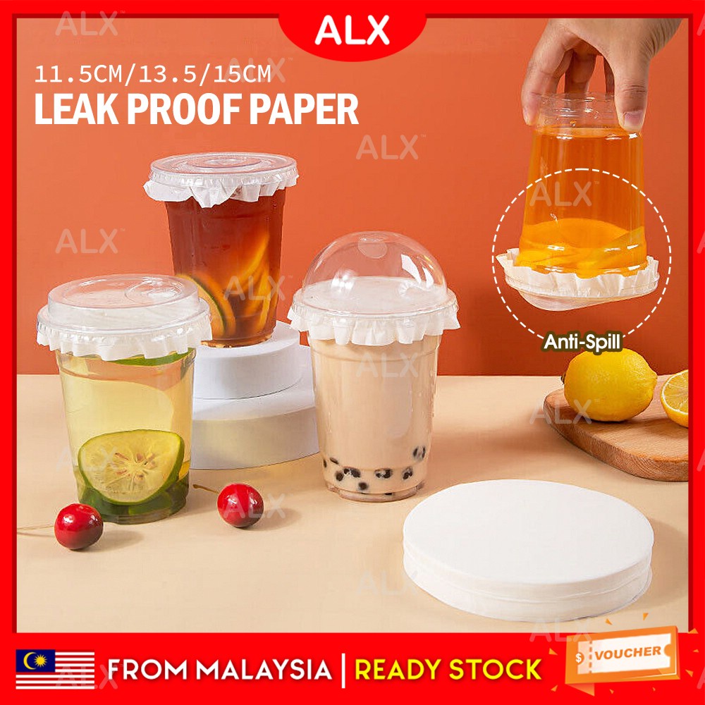ALX Leak Proof Paper 500pcs 11.5/13.5/15cm Takeaway Seal Paper Hot Cold ...