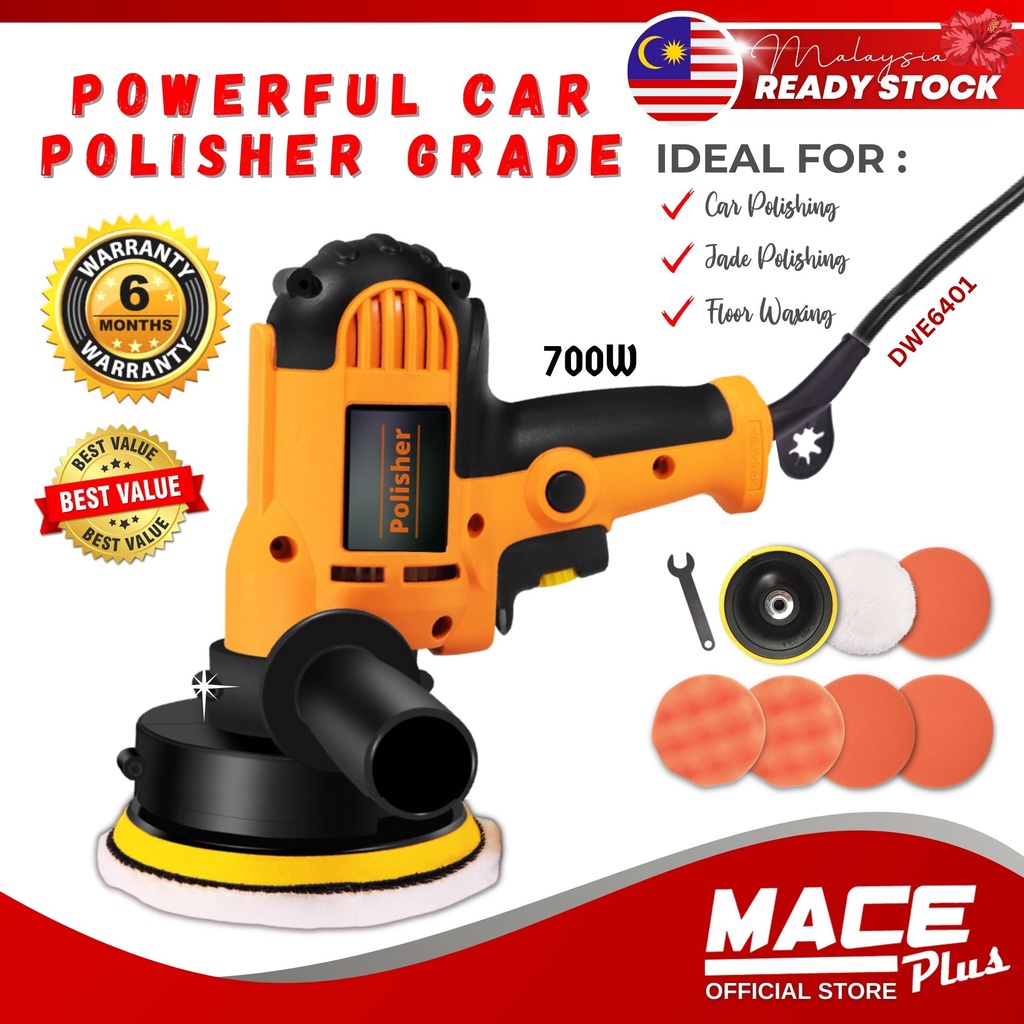 700W Car Polisher 125mm 5 inch Polishing Machine Buffing Waxing ...