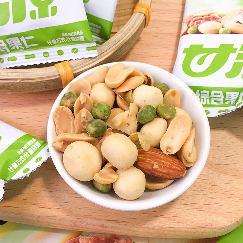 ZEJUN 乾元五彩豆206g每日坚果混合干果零食零食食品Qianyuan Colorful Bean 206g Daily Nut ...