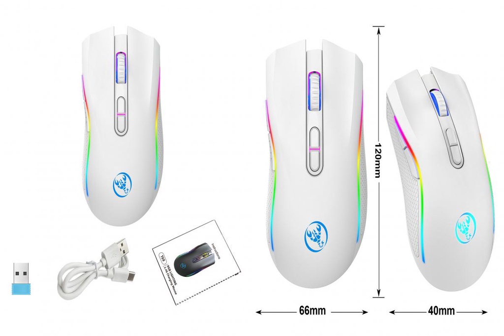 COOD 7 Buttons Computer Mouse High Dpi Wireless Mouse Wireless Gaming ...