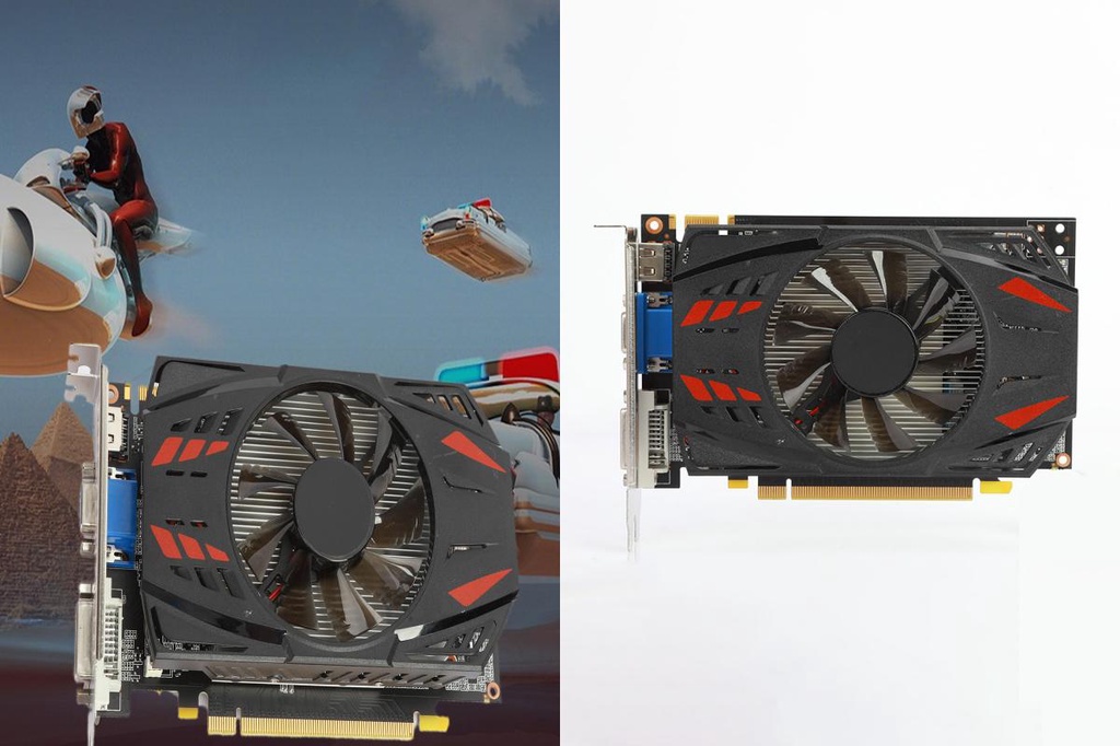 turbobo GTX1050TI 4GB DDR5 128BIT Graphics Card Single Cooling Fan Good ...