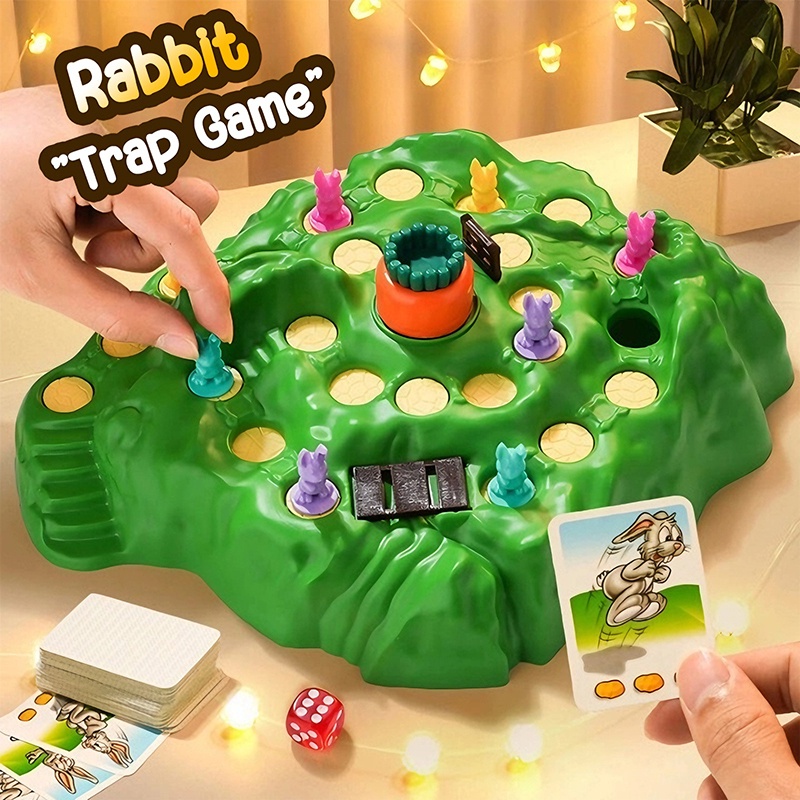 🔥Ship 24H🔥 Rabbit Trap Board Game Bunny Trap Game For Kids Fun Family ...