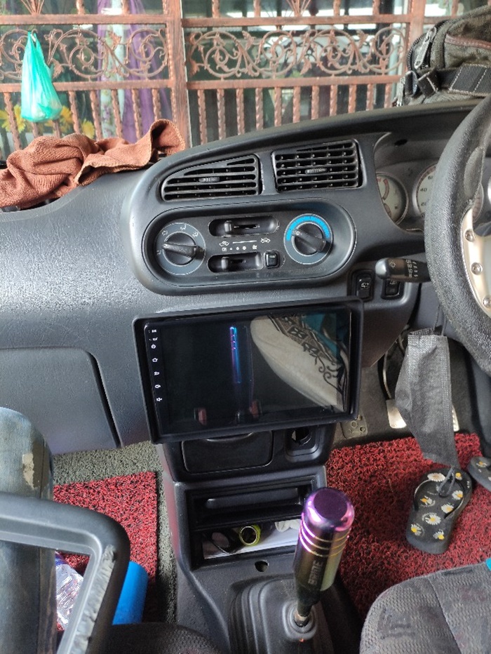 Casing Android Perodua Kelisa 2001-2008 Black Dashboard Audio Android ...
