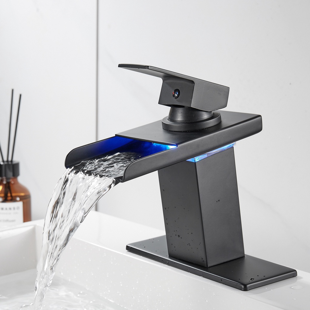 LED Lighted Bathroom Basin Faucet - No External Power Required | Shopee ...