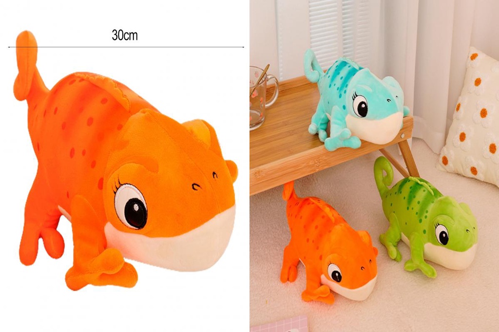 soulmate| Fade-resistant Chameleon Plush Doll Plush Chameleon Doll ...