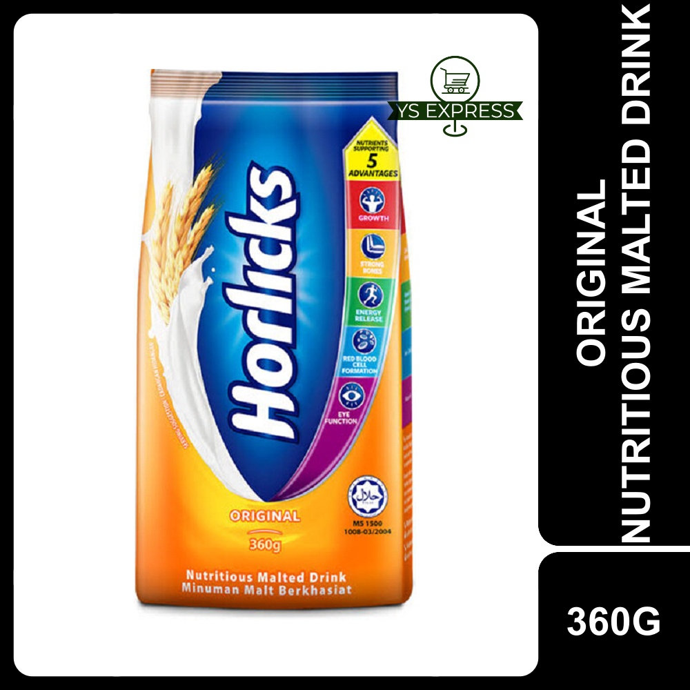 HORLICKS Original Nutirtious Malted Drink 360G | Shopee Malaysia