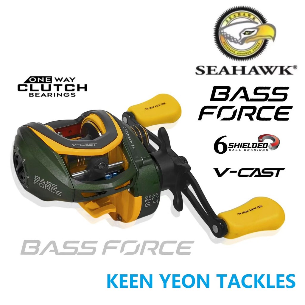 SEAHAWK BASS FORCE 103L BAITCASTING FISHING REEL | Shopee Malaysia