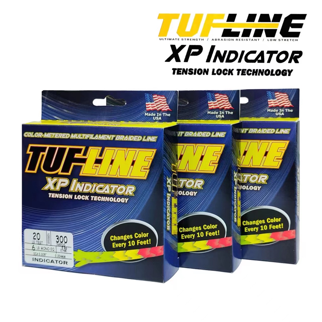 TUFLINE XP INDICATOR BRAIDED LINE 300Y ( MADE IN USA ) | Shopee Malaysia