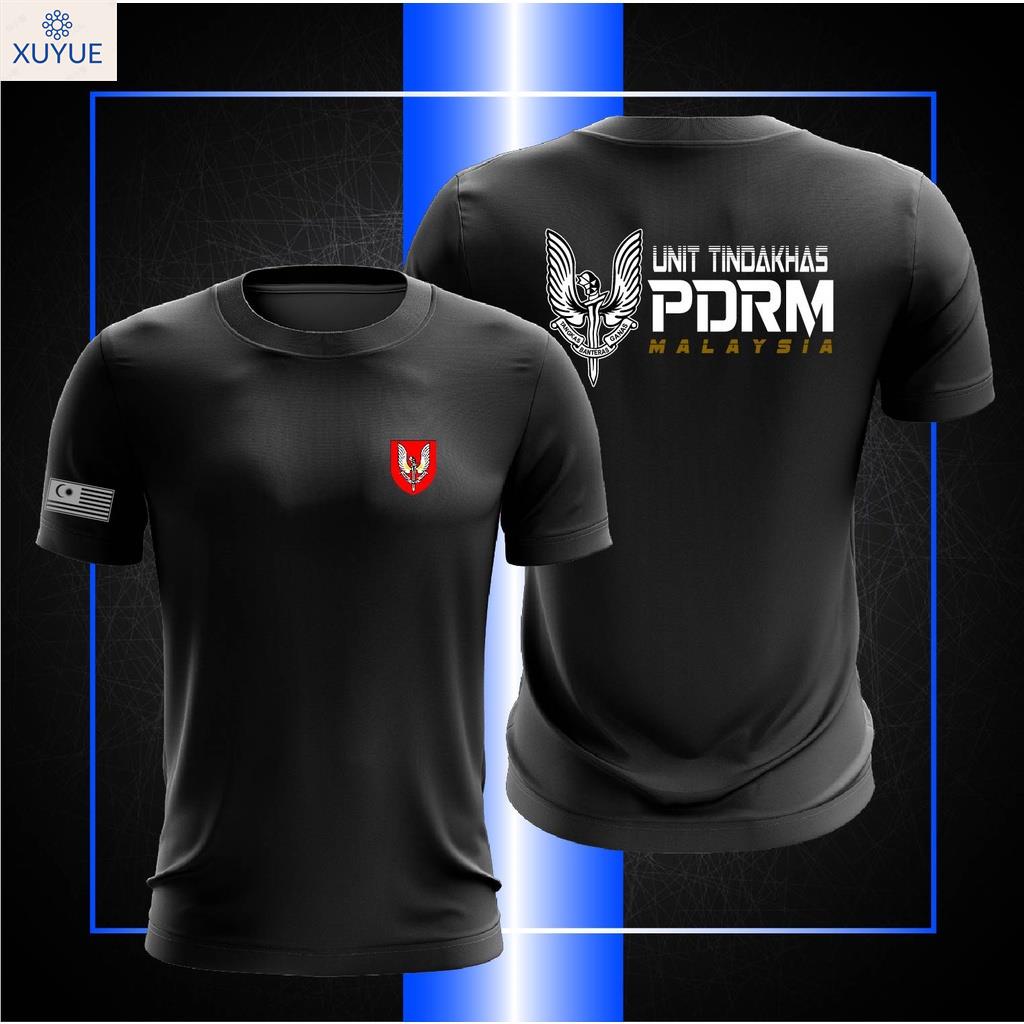 (XY) BAJU UTK T SHIRT UNIT TINDAK KHAS TSHIRT FRONTLINER MICROFIBER ...