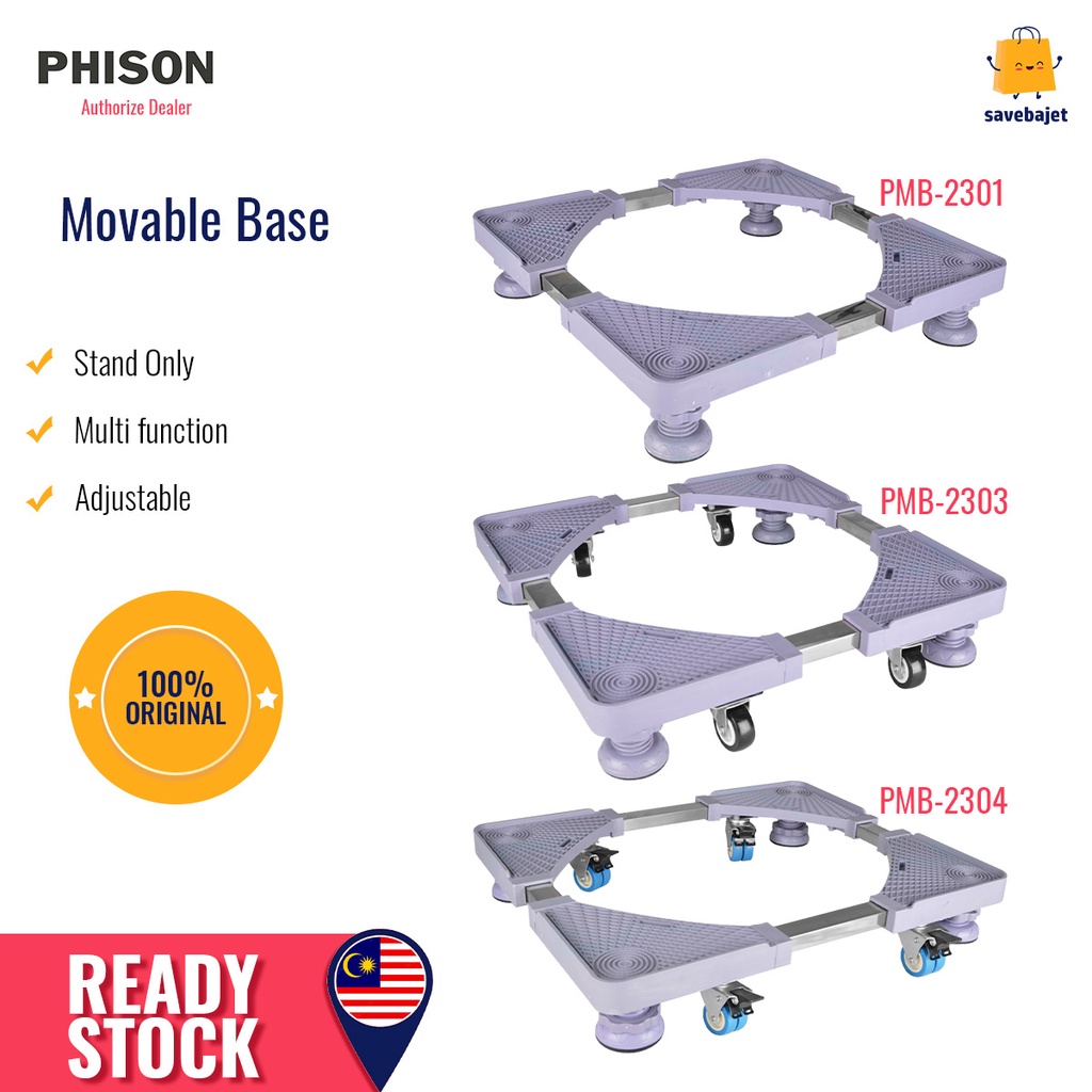 PHISON Tapak Letak Tong Gas Boleh Alih Heavy Duty Movable Base (350kg ...