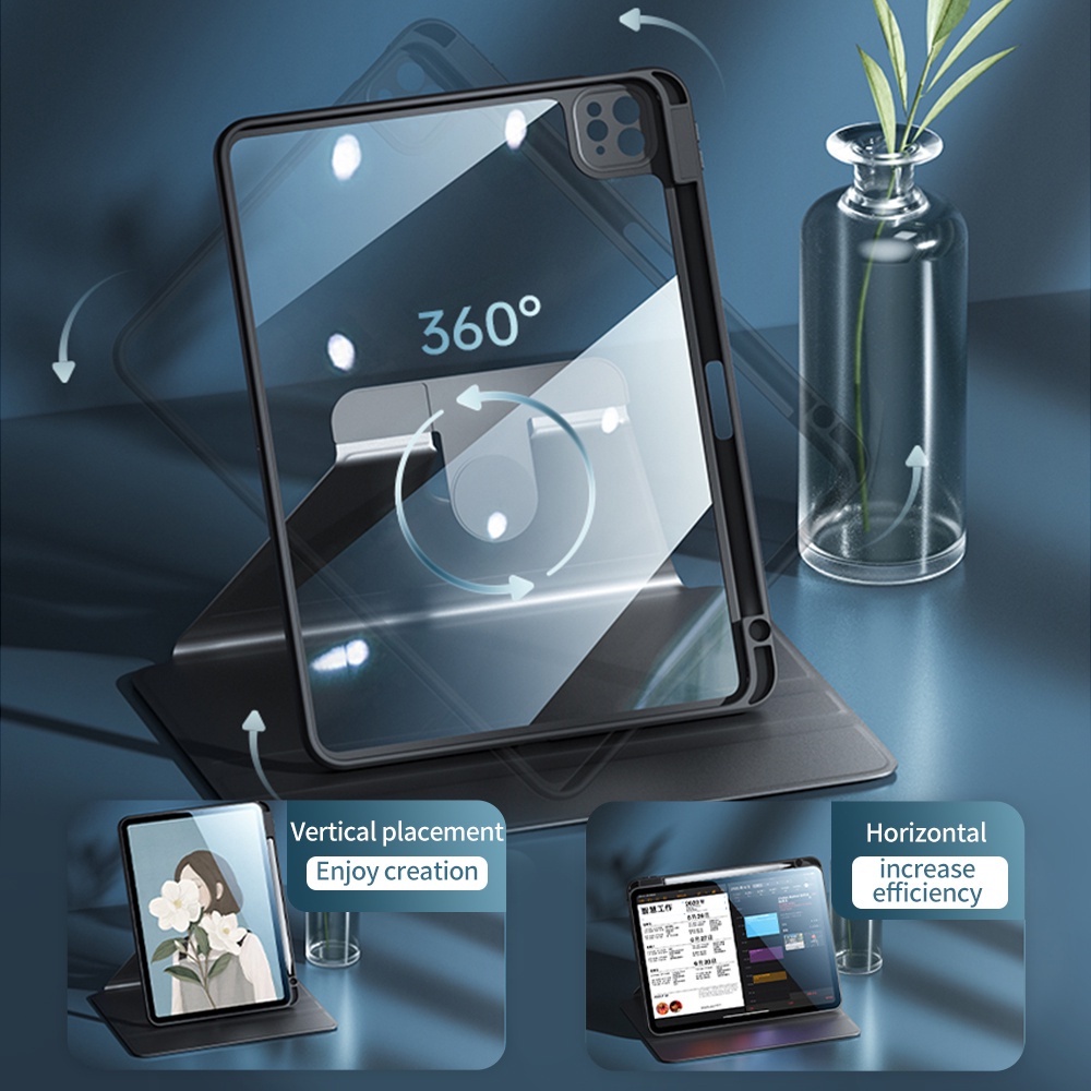 casing ipad GOOJODOQ iPad casing leather for Air 4/5 Pro 11 12.9 Gen 10 ...