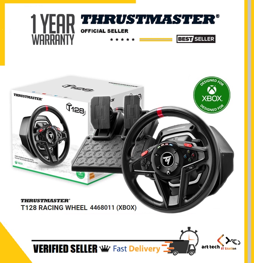 Thrustmaster T128 Racing Wheel & Pedals Xbox Series X|S | Xbox One | PC 4468011 | Shopee Malaysia