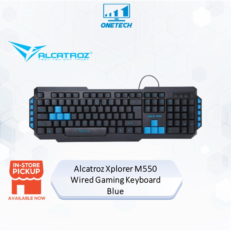 Alcatroz Xplorer M550 Wired Gaming Keyboard Blue / Grey | Shopee Malaysia