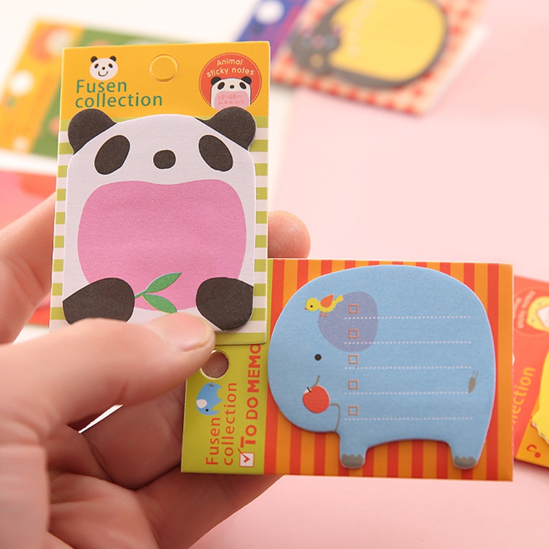 𝐋𝐄𝐀𝐕𝐄 𝐍𝐎 𝐌𝐀𝐑𝐊𝐒 Cute Animal Sticky Notes Message Reminder Sticker Note ...