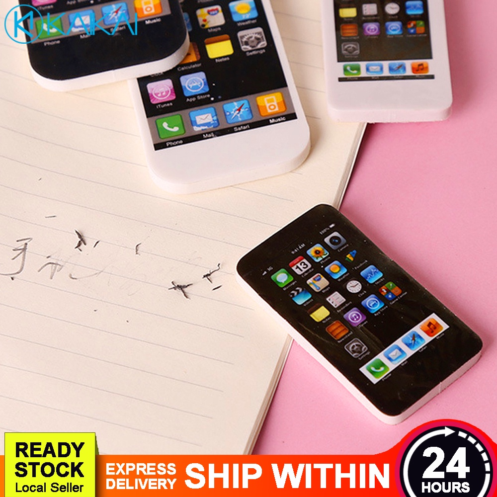🔥 SUPER CLEAN 🔥 Cute Mobile Phone Pencil Eraser Soft Rubber Phone ...