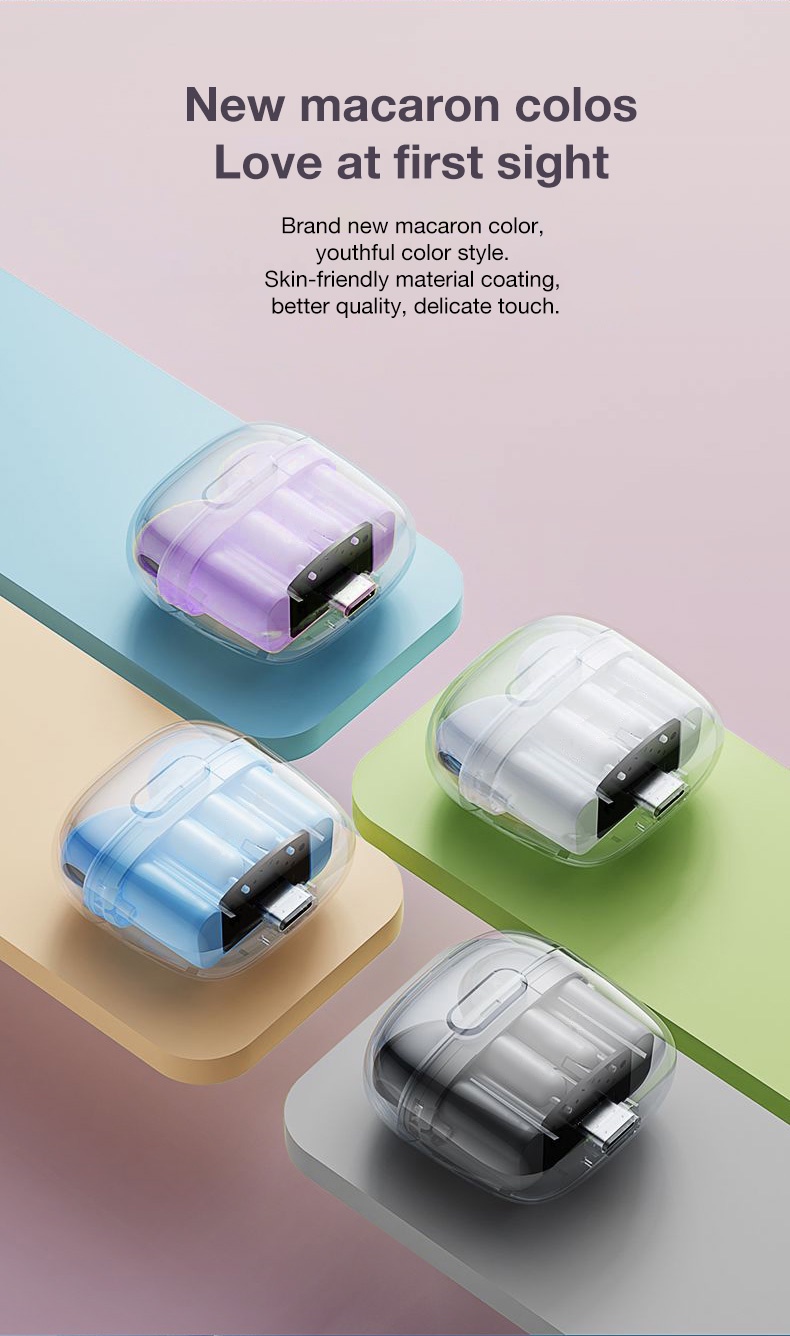 Transparent TWS 5.3 A2 Pro Bluetooth Earphones Wireless Earbuds Crystal ...