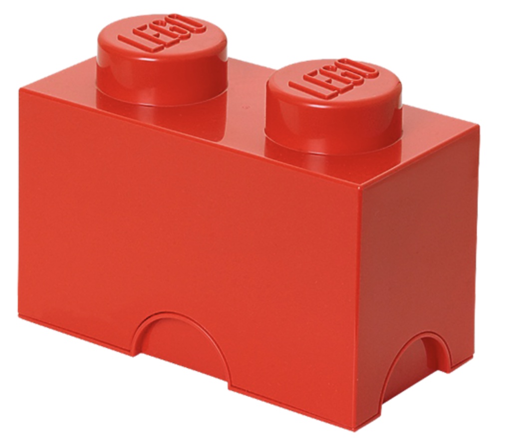 LEGO 40021730 Storage Box - Brick 2 - Red | Shopee Malaysia